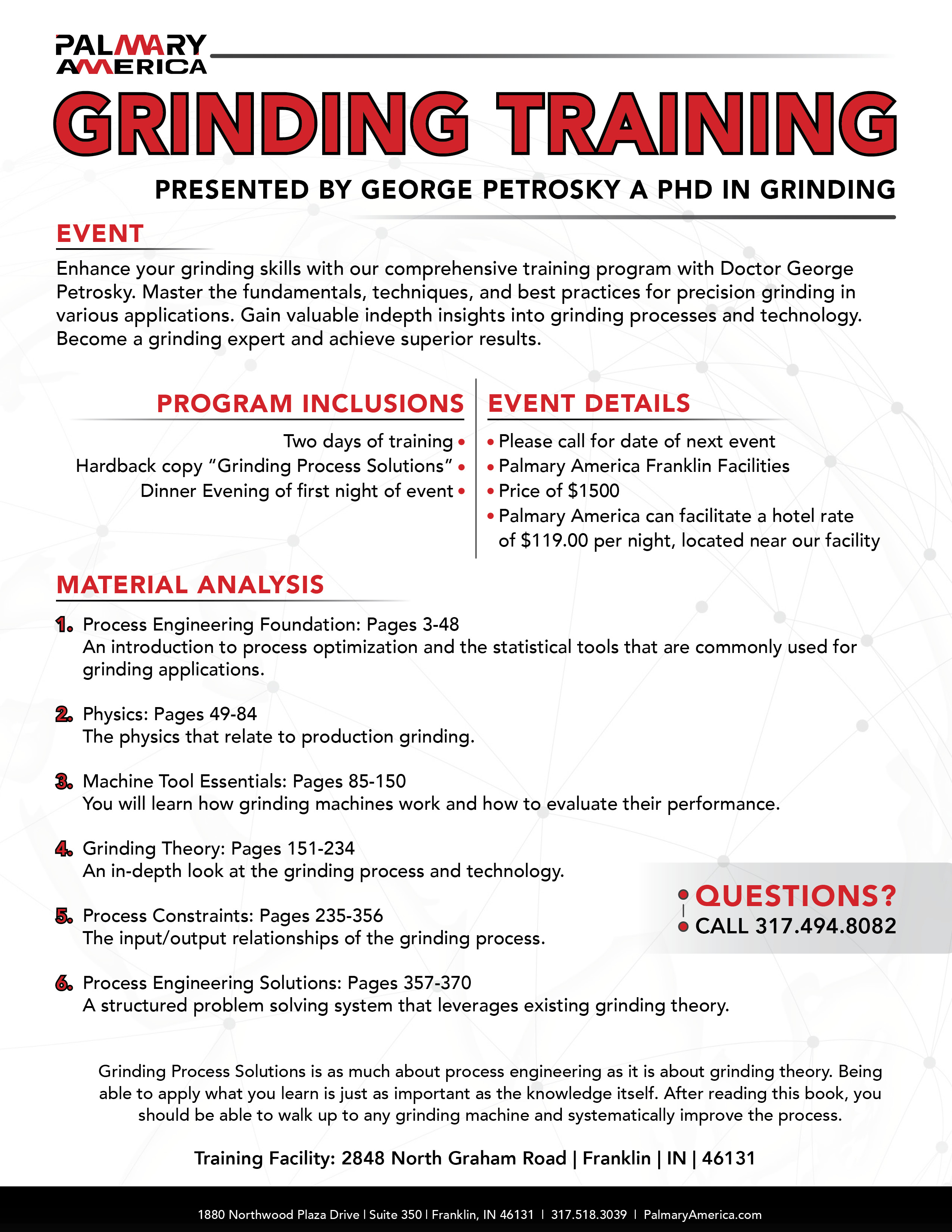 Grinder Training - Palmary America